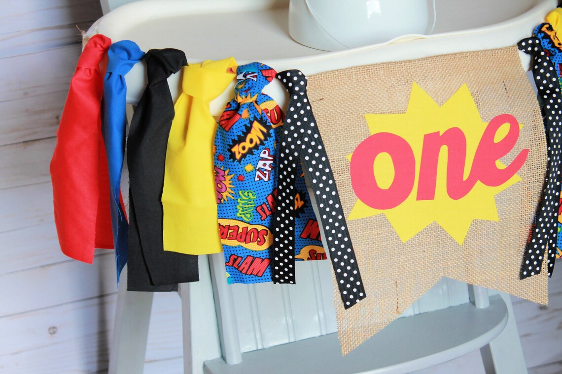 Superhero First Birthday Crown: Felt Party Hat - Etsy