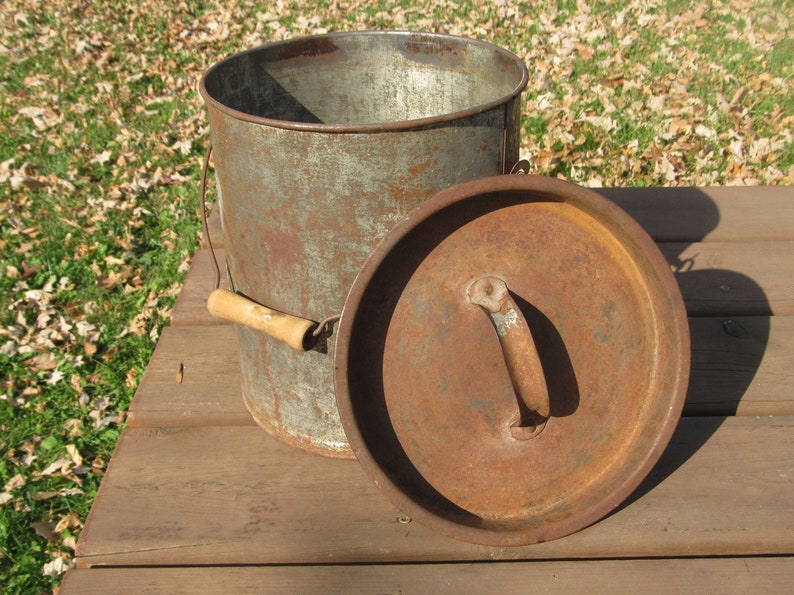 Farm Pail Can With Cover - Etsy