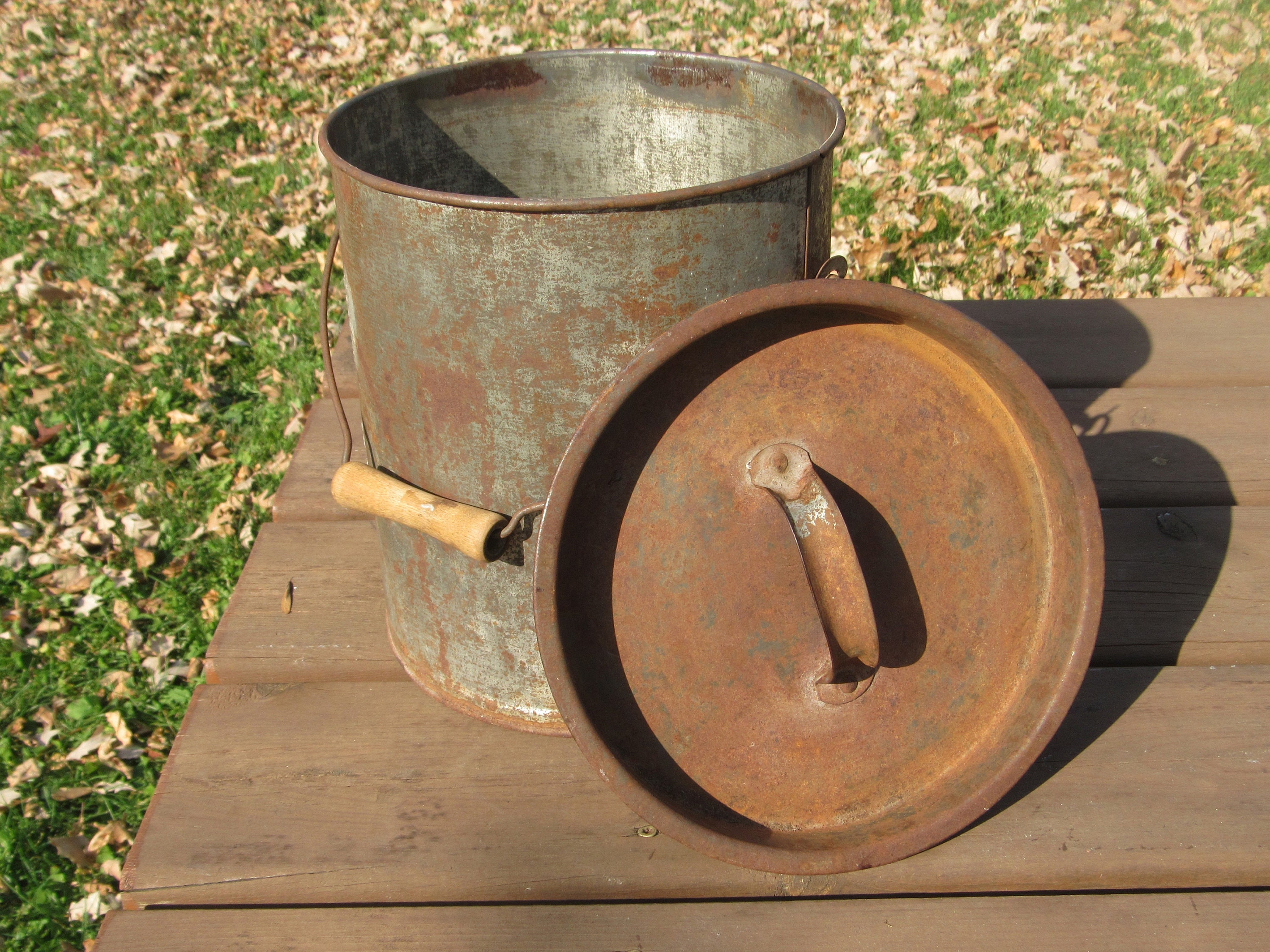 Farm Pail Can With Cover - Etsy