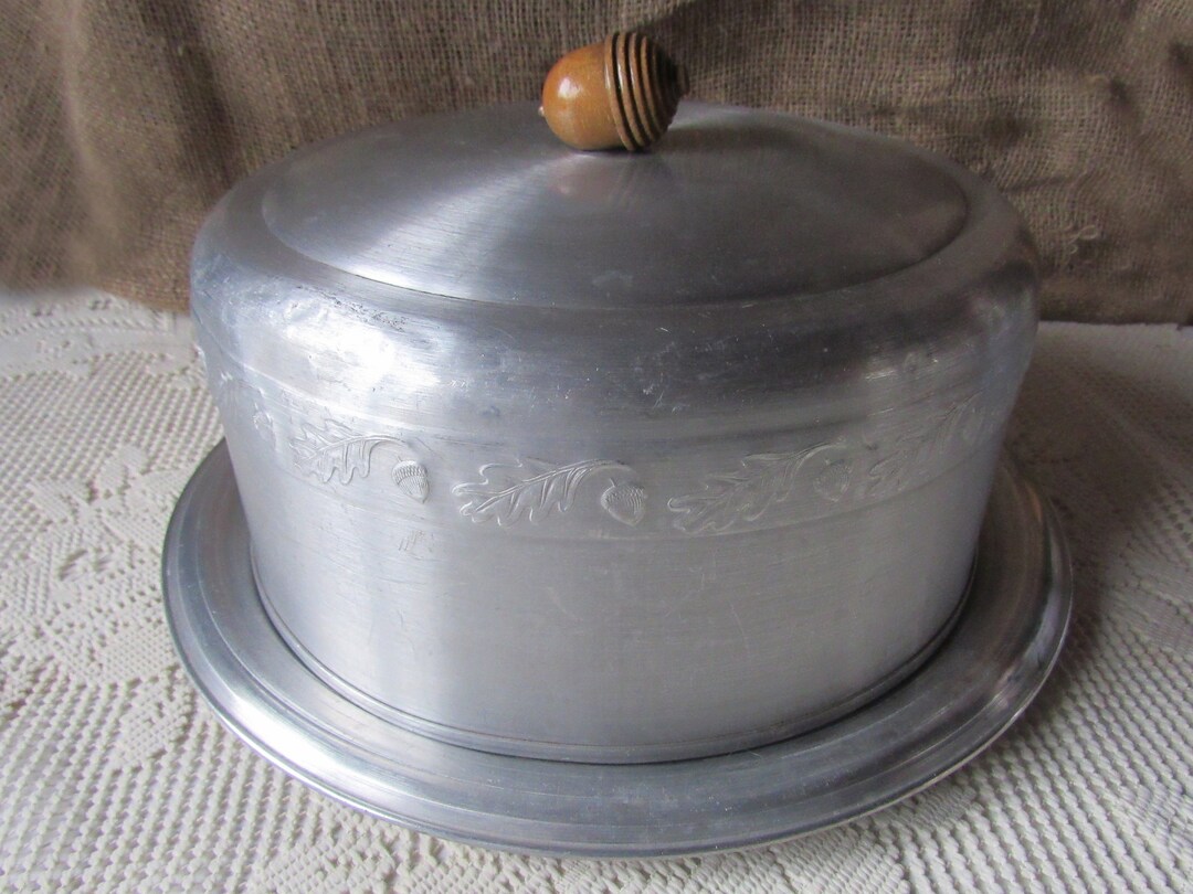 Vintage Covered Cake Plate - Etsy