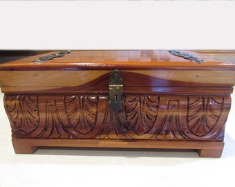Red Cedar Tall Keepsake Box - Etsy
