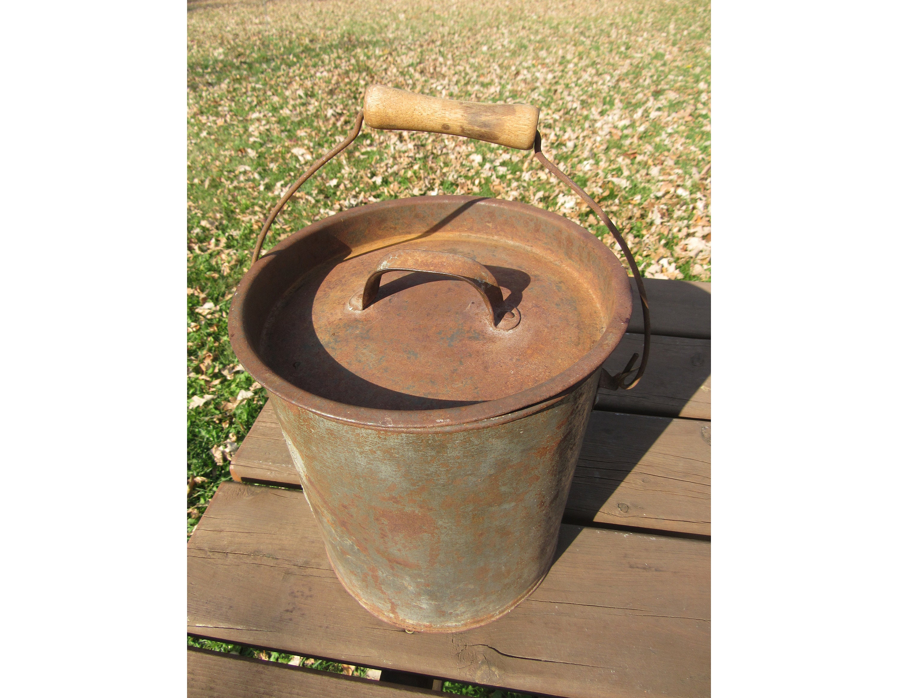 Farm Pail Can With Cover - Etsy