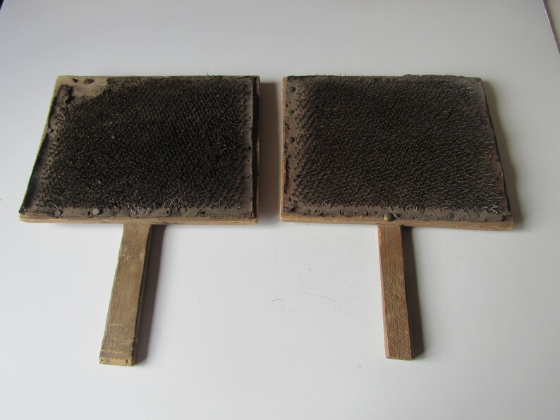 Antique Large Wool Carders - Etsy