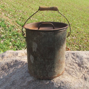 Farm Pail Can With Cover - Etsy