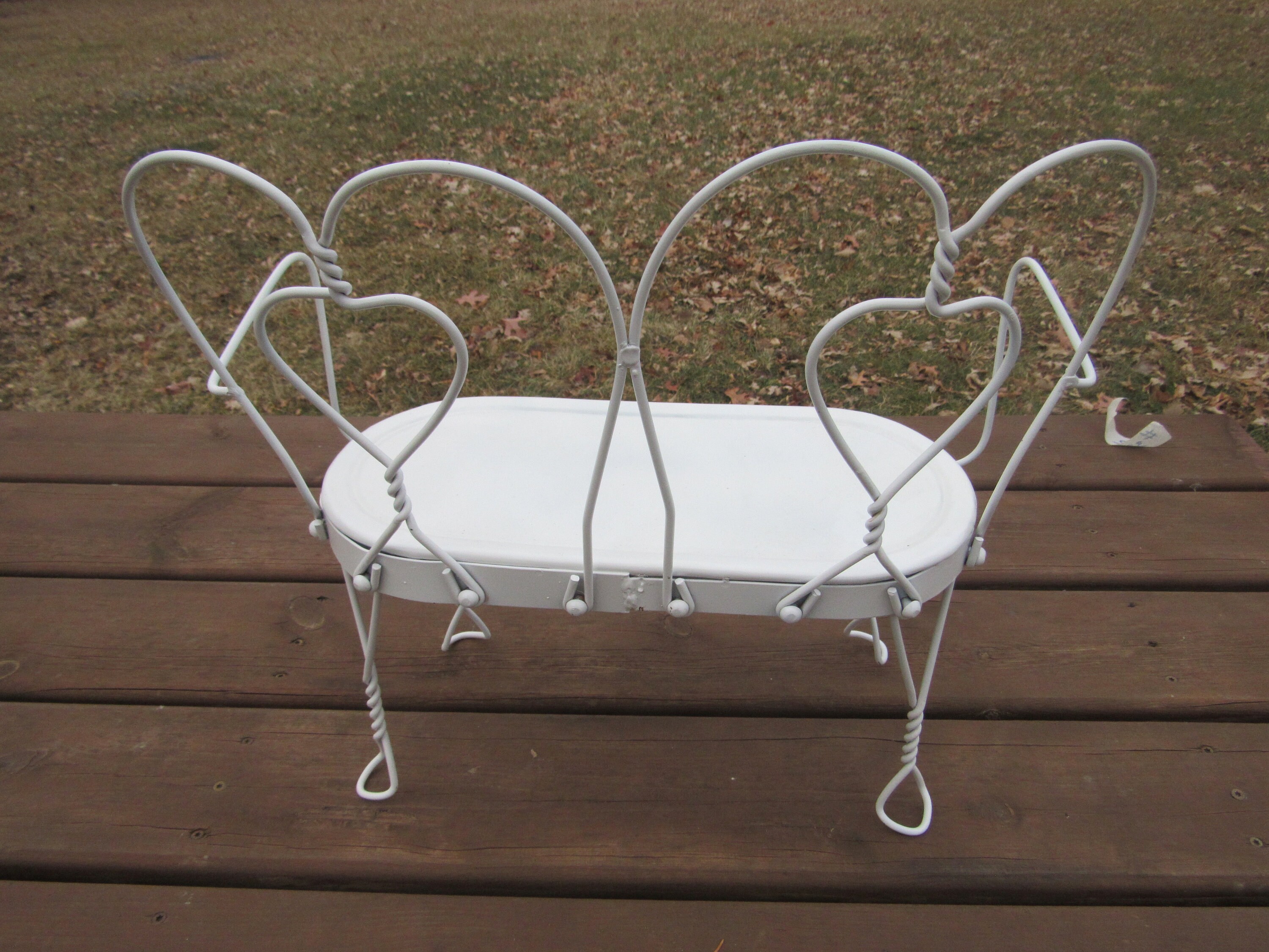 Price Reduced Twisted Metal Mini Bench - Etsy.de