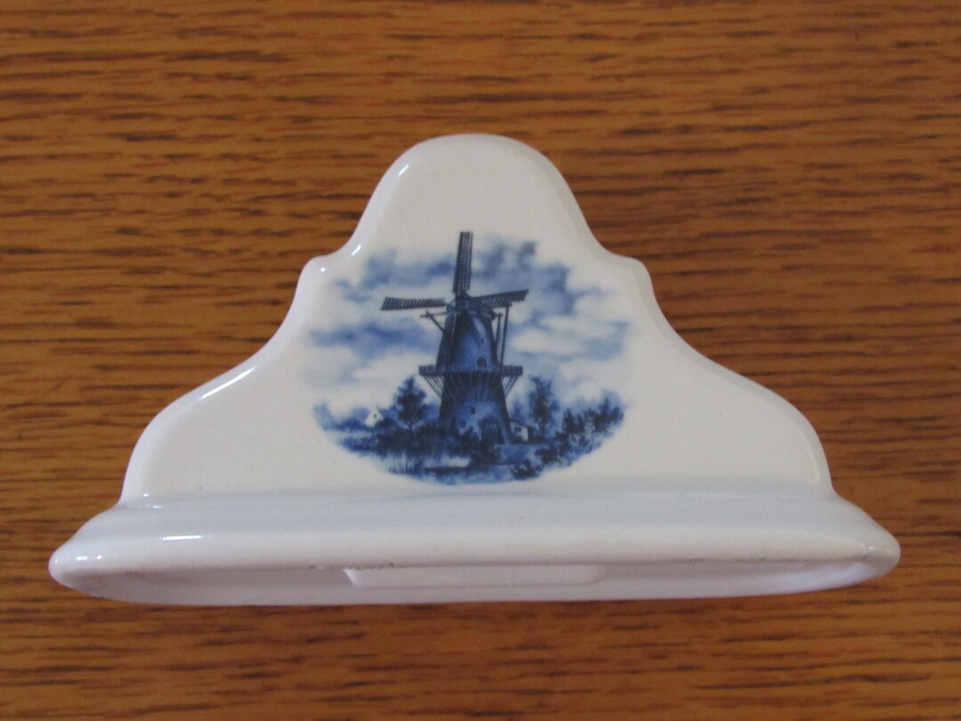 Small Delft Napkin Holder - Etsy