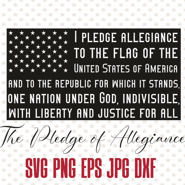 Pledge of Allegiance - Etsy