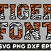 Tiger Svg Tiger Font Tiger Alphabet Animal Font Wild | Etsy