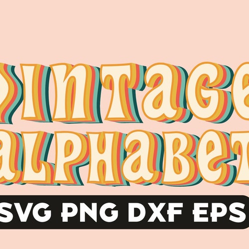 Vintage Font Retro Font Groovy Font 70s Alphabet 80s - Etsy