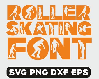 Roller Skating Font - Etsy