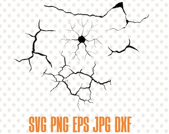 Crack svg | Etsy