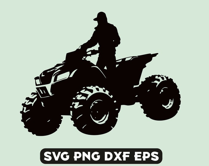 ATV Svg, Four Wheeler Svg, 4 Wheeler Svg - Etsy Canada