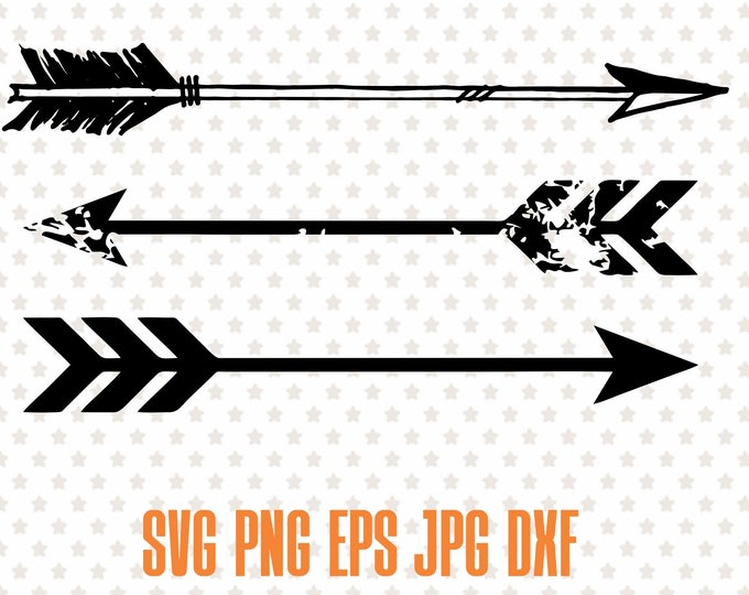 Arrow SVG PNG DXF, Arrow Clipart, Arrow Bundle Design, Arrow Cutting ...