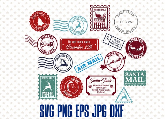 Christmas Svg Santa Svg North Pole Express Santa Claus Post - Etsy