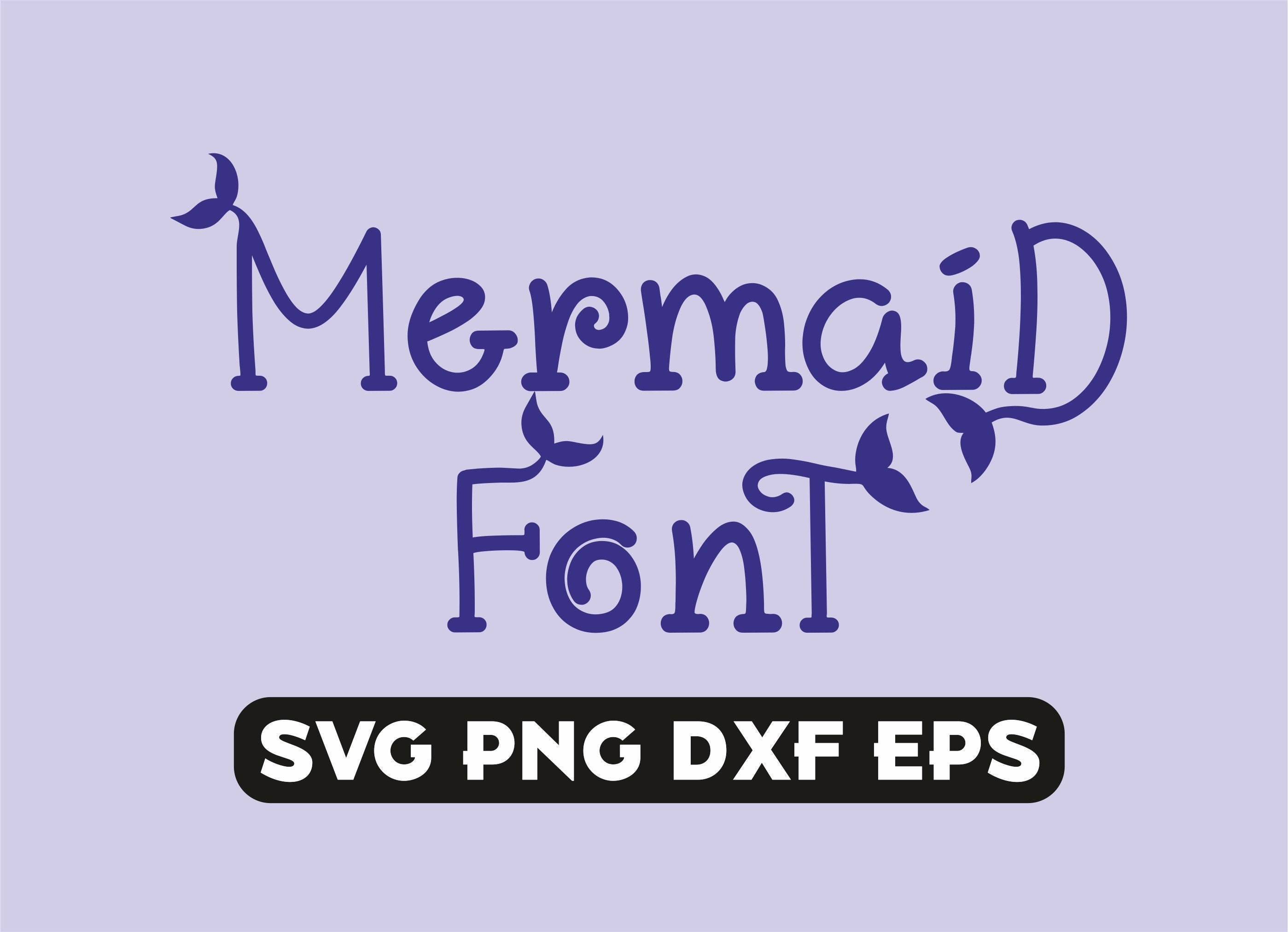 Mermaid Font Mermaid Svg Mermaid Letters Marine Clipart - Etsy