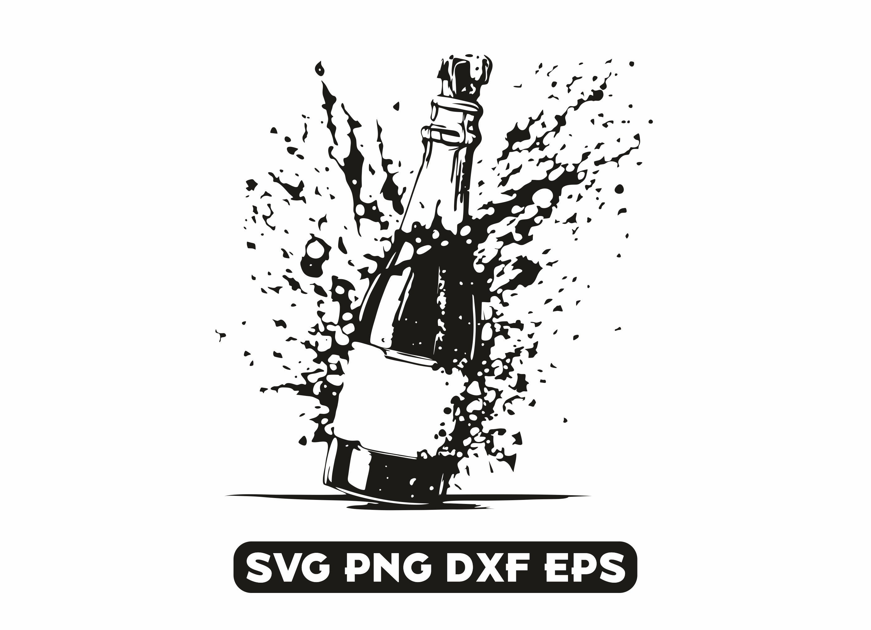 Champagne Bottle Svg Champagne Svg Sparkle Wine Svg - Etsy Canada