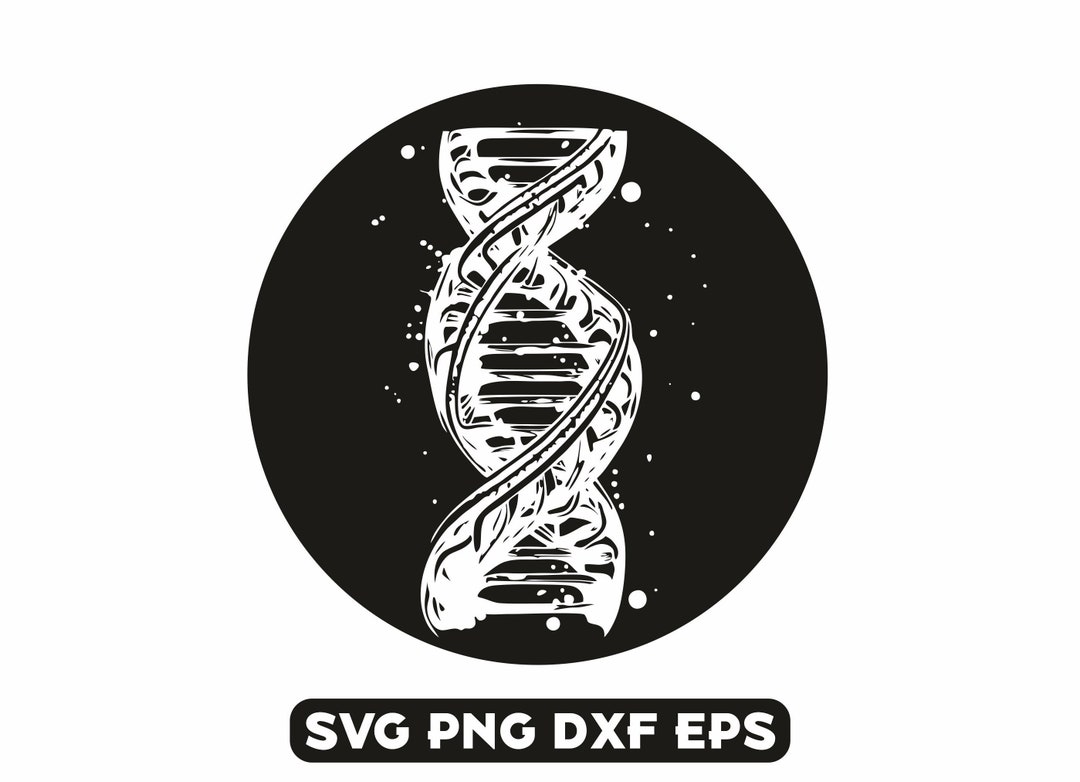 Dna Svg Dna Helix Svg Medical Svg Biology Clipart Genetics - Etsy