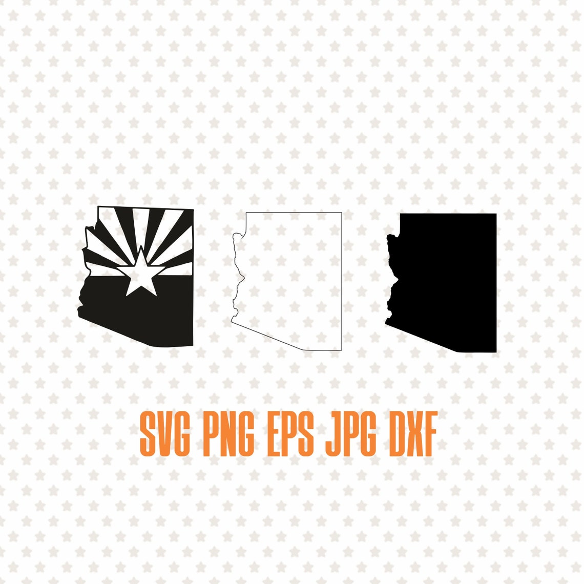 Arizona Svg Outline Vector Arizona State Outline Silhouette - Etsy