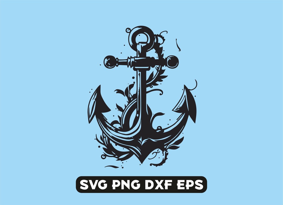 Anchor Svg, Marine Svg, Nautical Svg, Marine Clipart, Anchor Silhouette ...