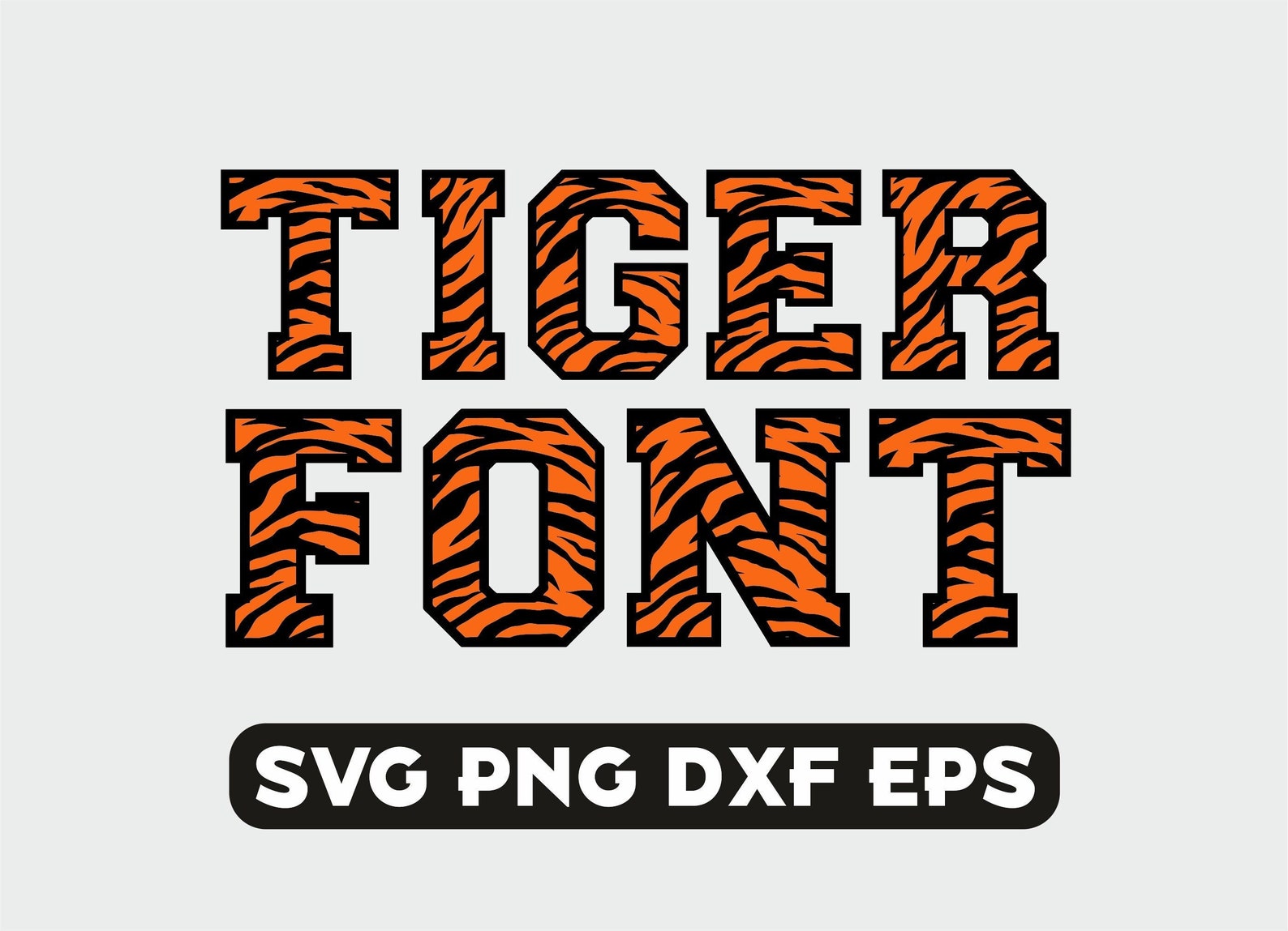 Tiger Svg Tiger Font Tiger Alphabet Animal Font Wild - Etsy Canada