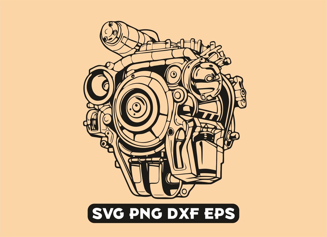 Car Engine Svg Car Mechanic Svg Engine Silhouette Motor Svg - Etsy
