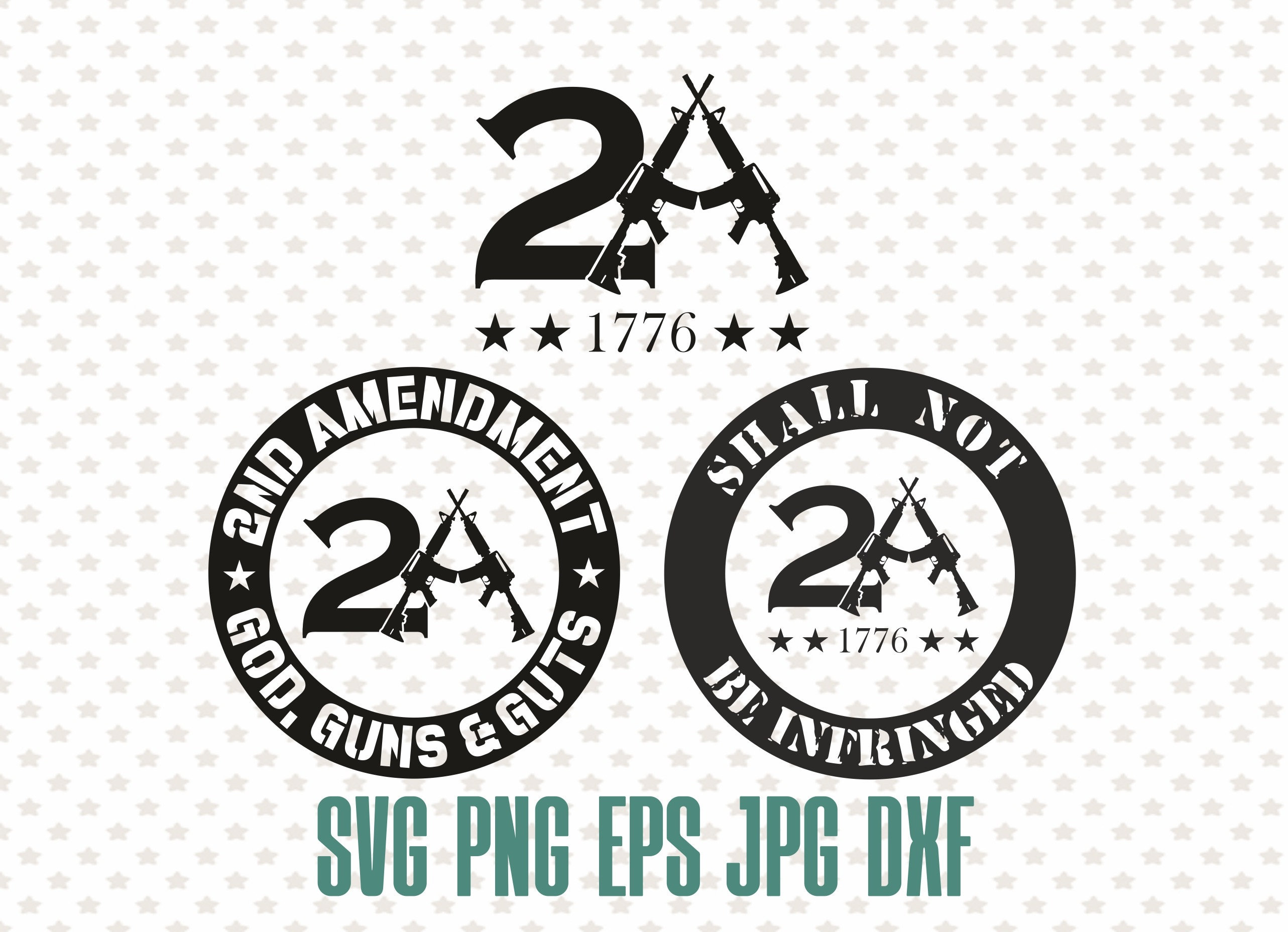 2A svg printable 2nd amendment svg design vector second | Etsy
