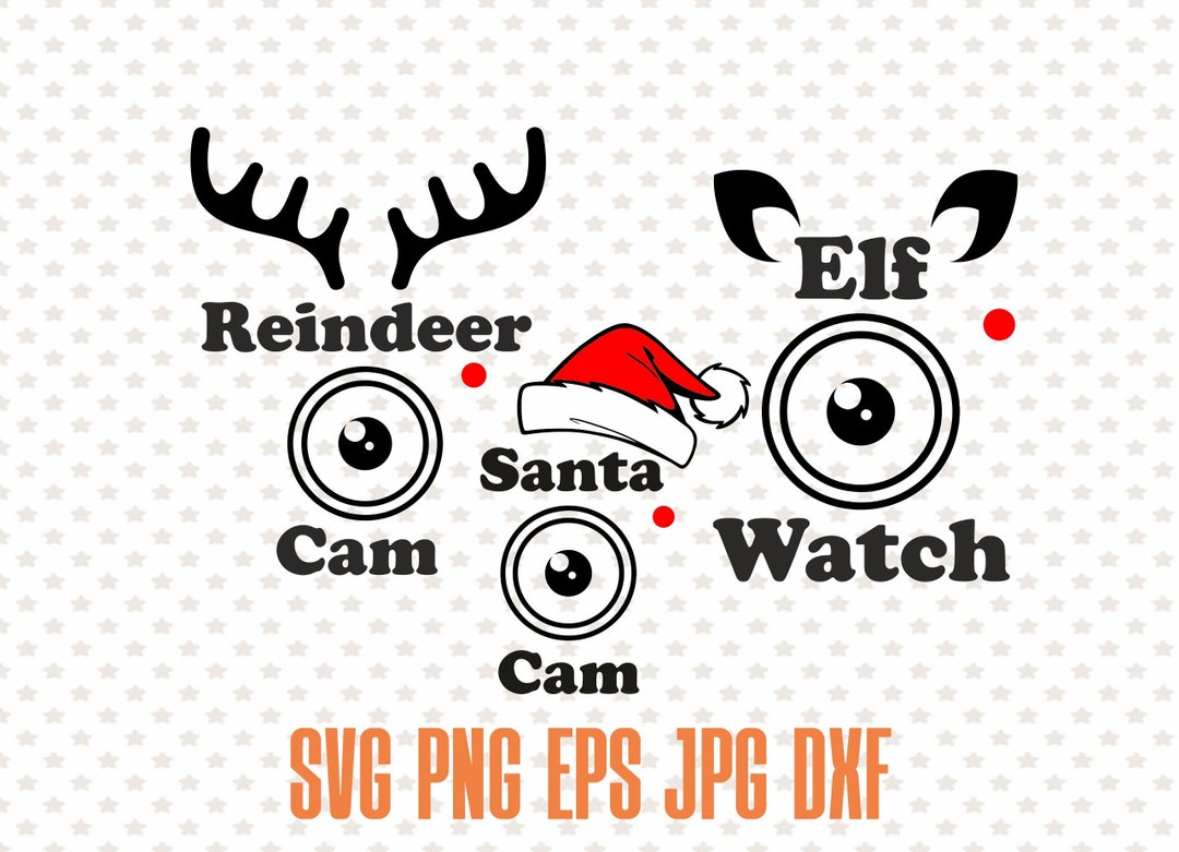 Santa Cam Svg Santa Camera Svg Elf Cam Svg Santa Hidden - Etsy