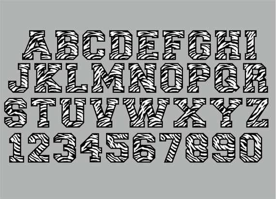 Zebra Print Font Free Download