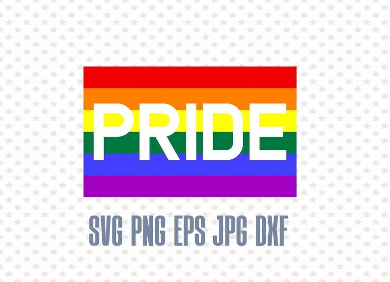 Gay Pride Svg Lgbtq Svg Lgbt Cut File Rainbow Flag Svg - Etsy