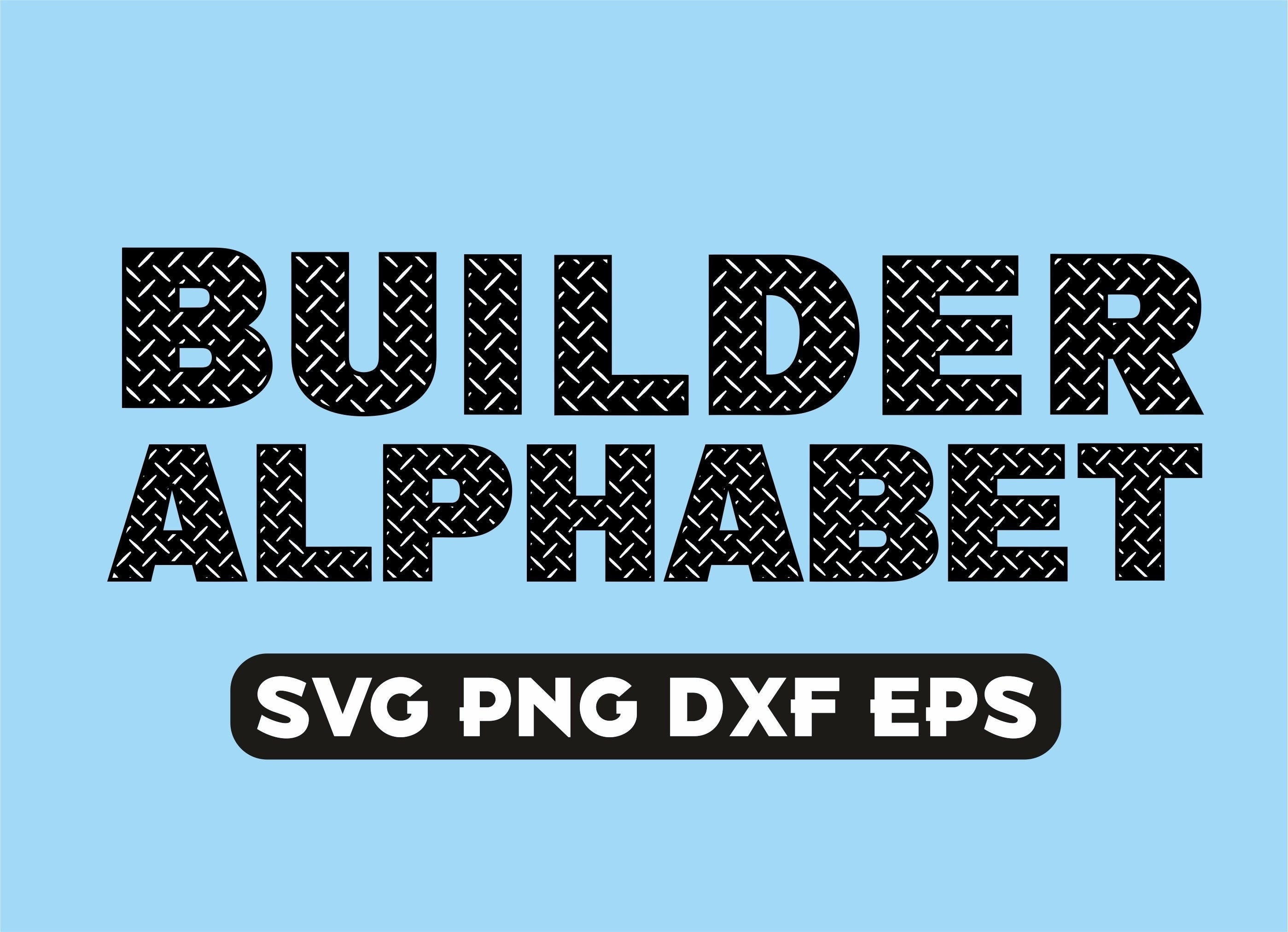 Construction Font Construction Svg Excavator Svg Digger | Etsy