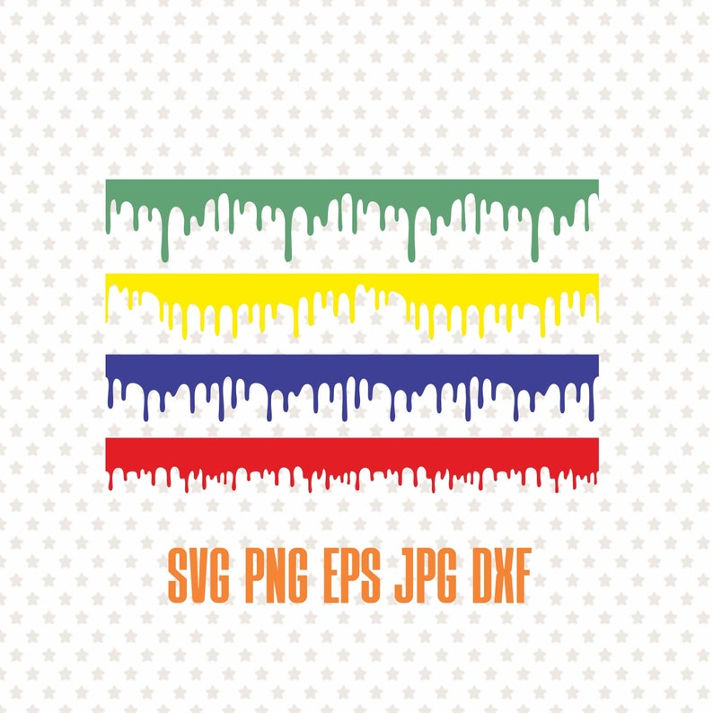 Dripping Borders Svg Cut File Chocolate Drip Vector Design | Etsy