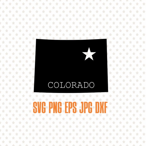Colorado svg contour états des États-Unis Colorado silhouette | Etsy