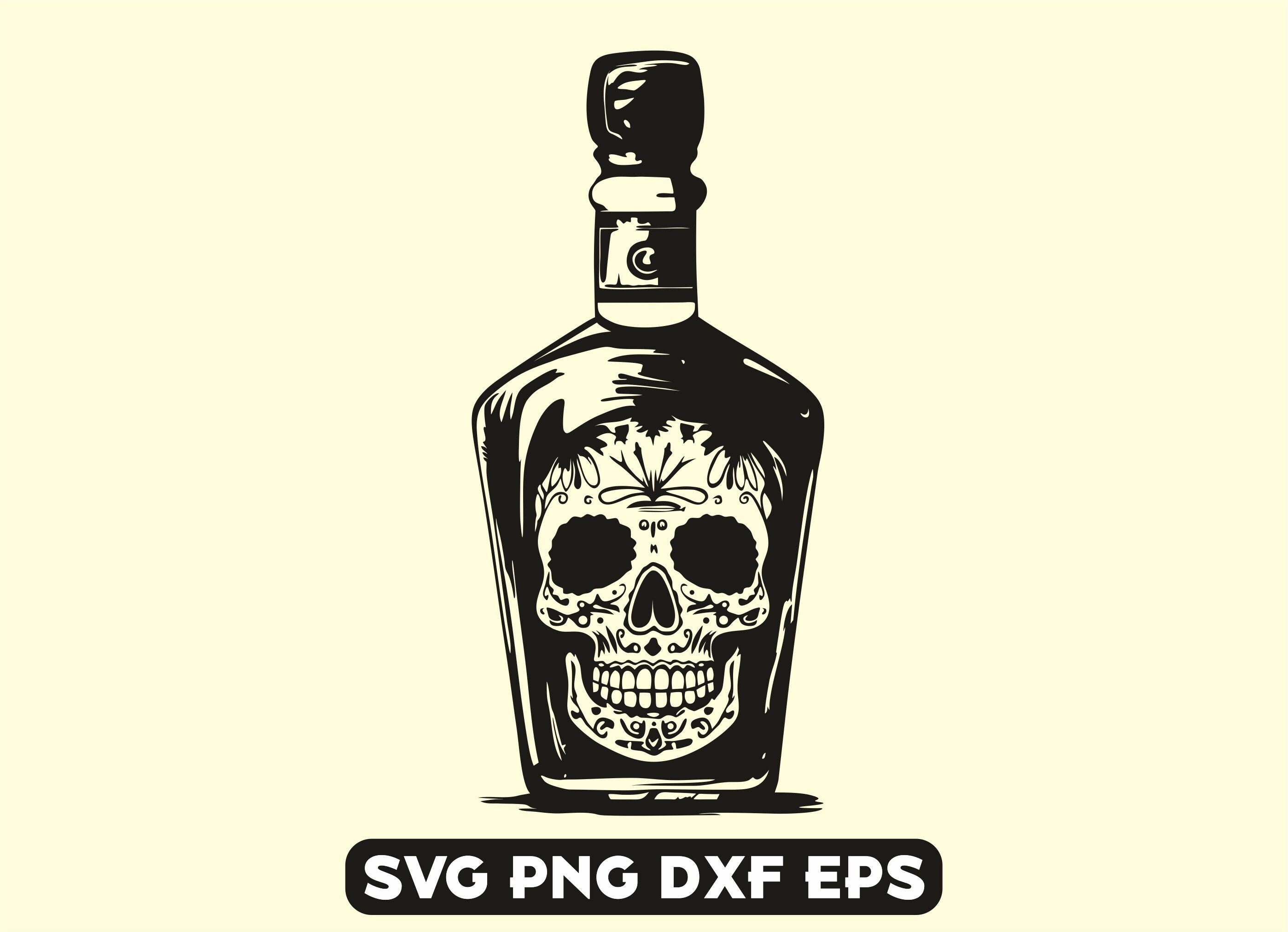 Botella de tequila svg tequila svg clipart de bebida - Etsy México