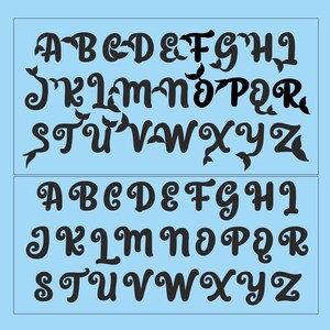 Mermaid Font, Mermaid Svg, Mermaid Letters, Marine Clipart, Ocean Png ...
