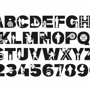 Firefighter Svg, Firefighter Font, Fireman Svg, Fire Dept Svg, First ...