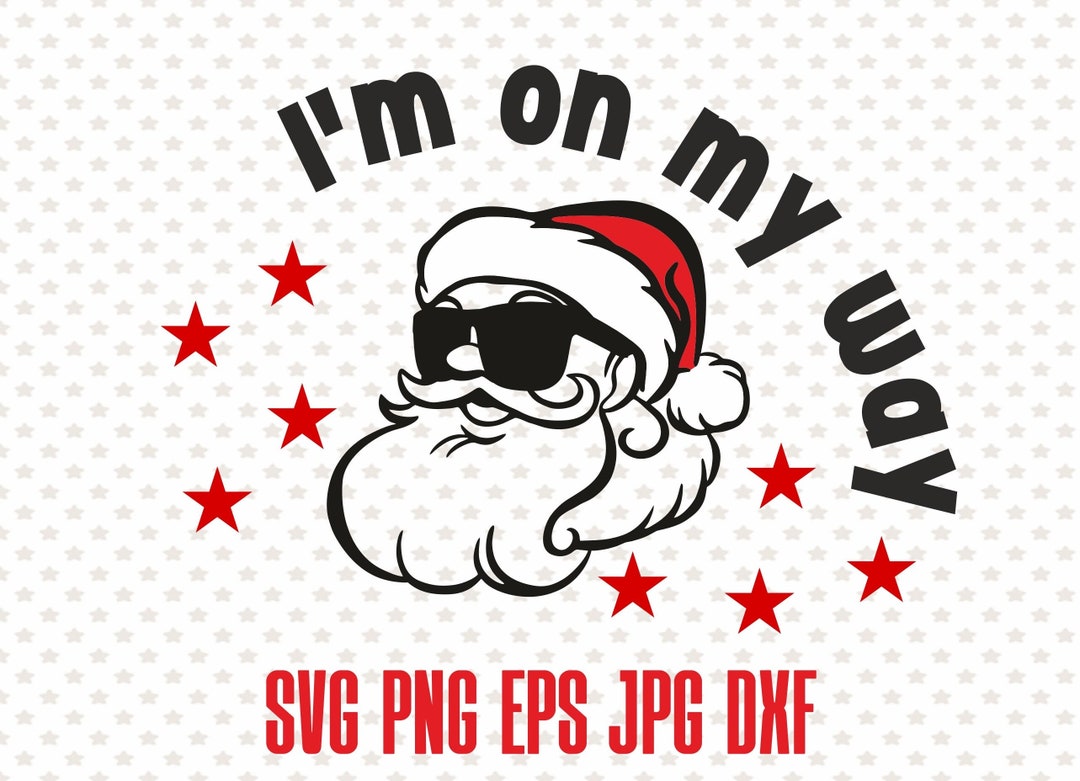 Santa Svg, Christmas Svg, Cool Santa Claus, Funny Christmas Clipart ...