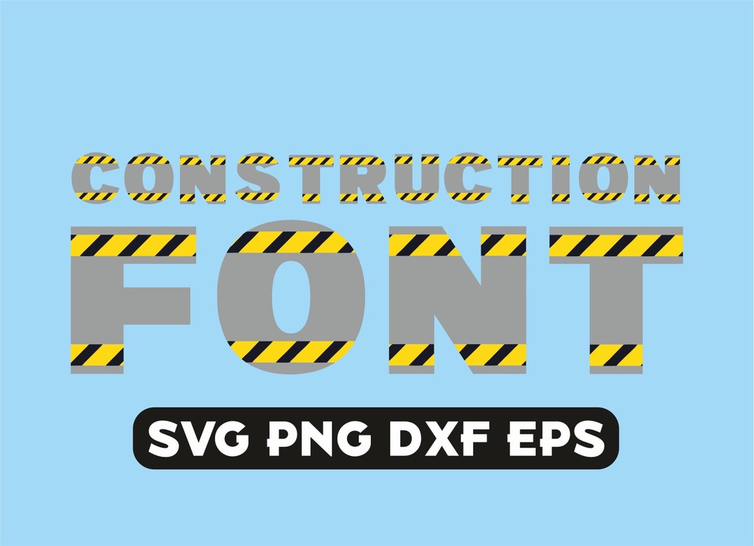 Construction Font, Construction Svg, Excavator Svg, Digger Svg ...