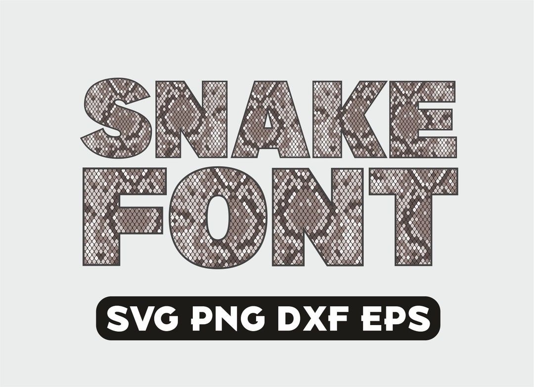 Snake Font, Snake Svg, Snake Skin Pattern, Animal Font, Wild Animals ...