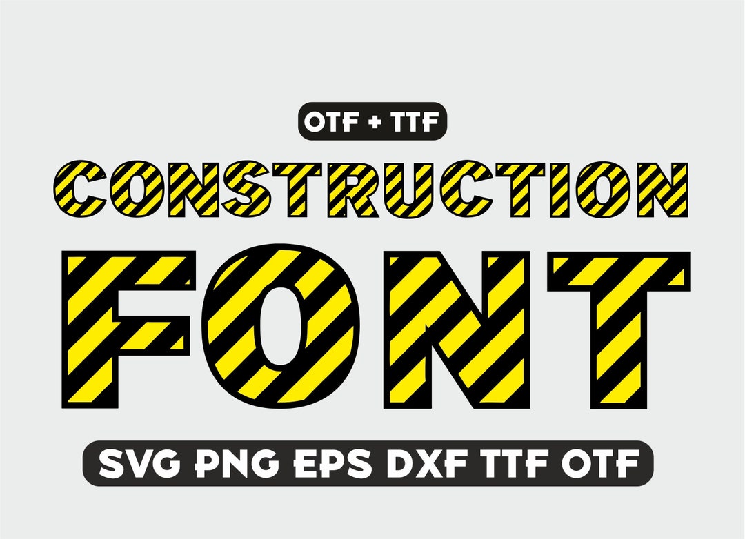 Construction Font, Construction Svg, Excavator Svg, Digger Svg ...