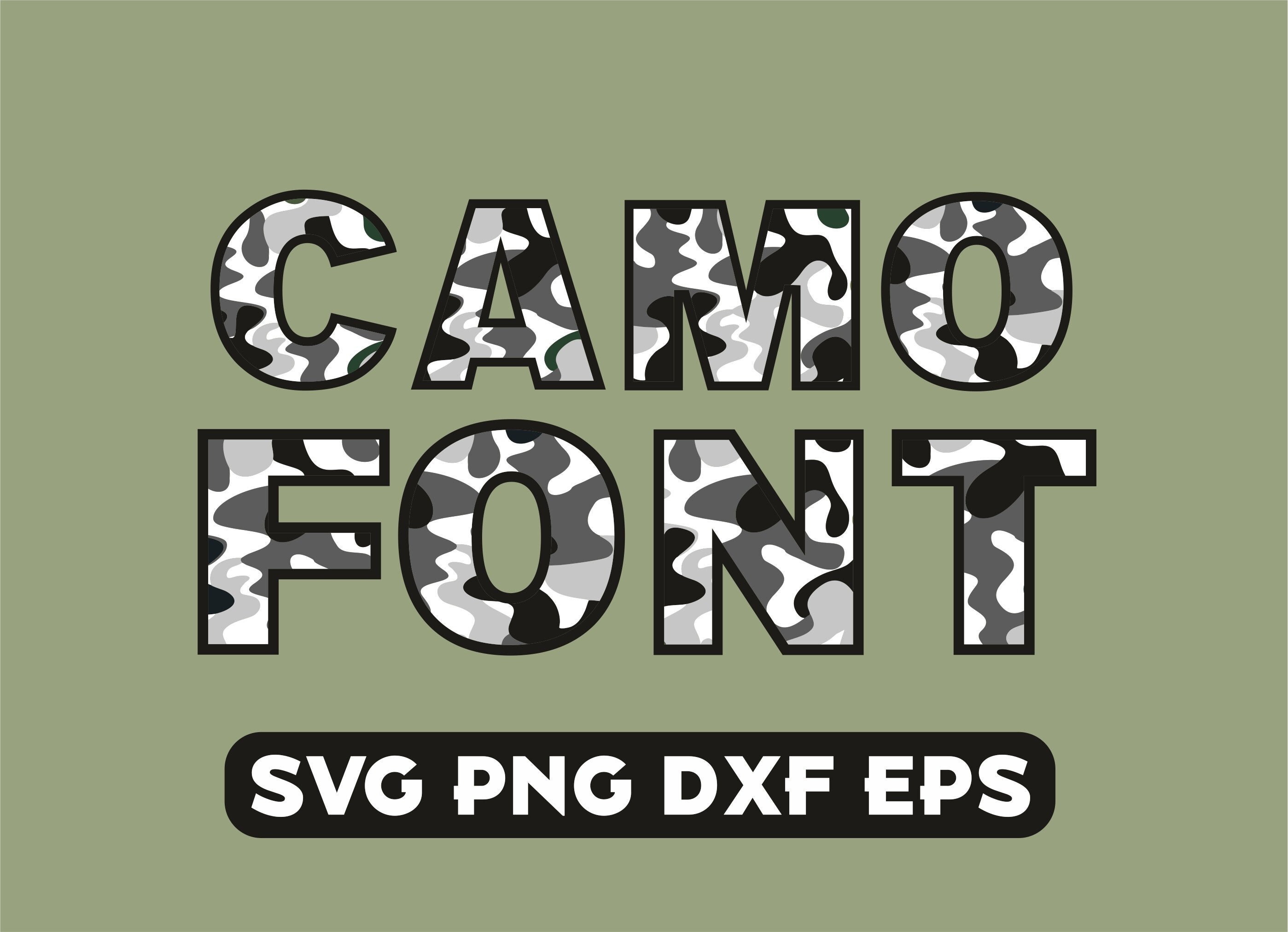 Digital Camo Font
