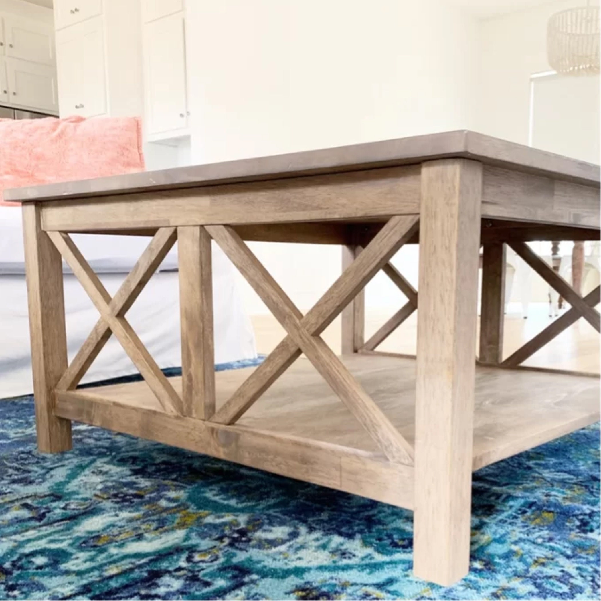 Square Coffee Table Unfinished Coffee Table Living Room Furniture - Etsy