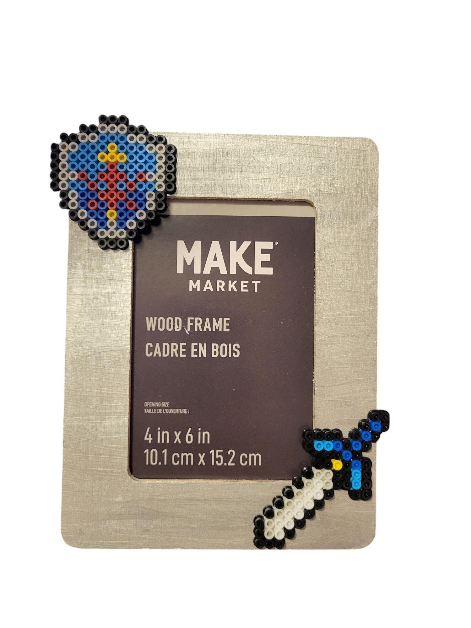 The Legend of Zelda Hylian Shield and Master Sword Picture Frame Perler ...