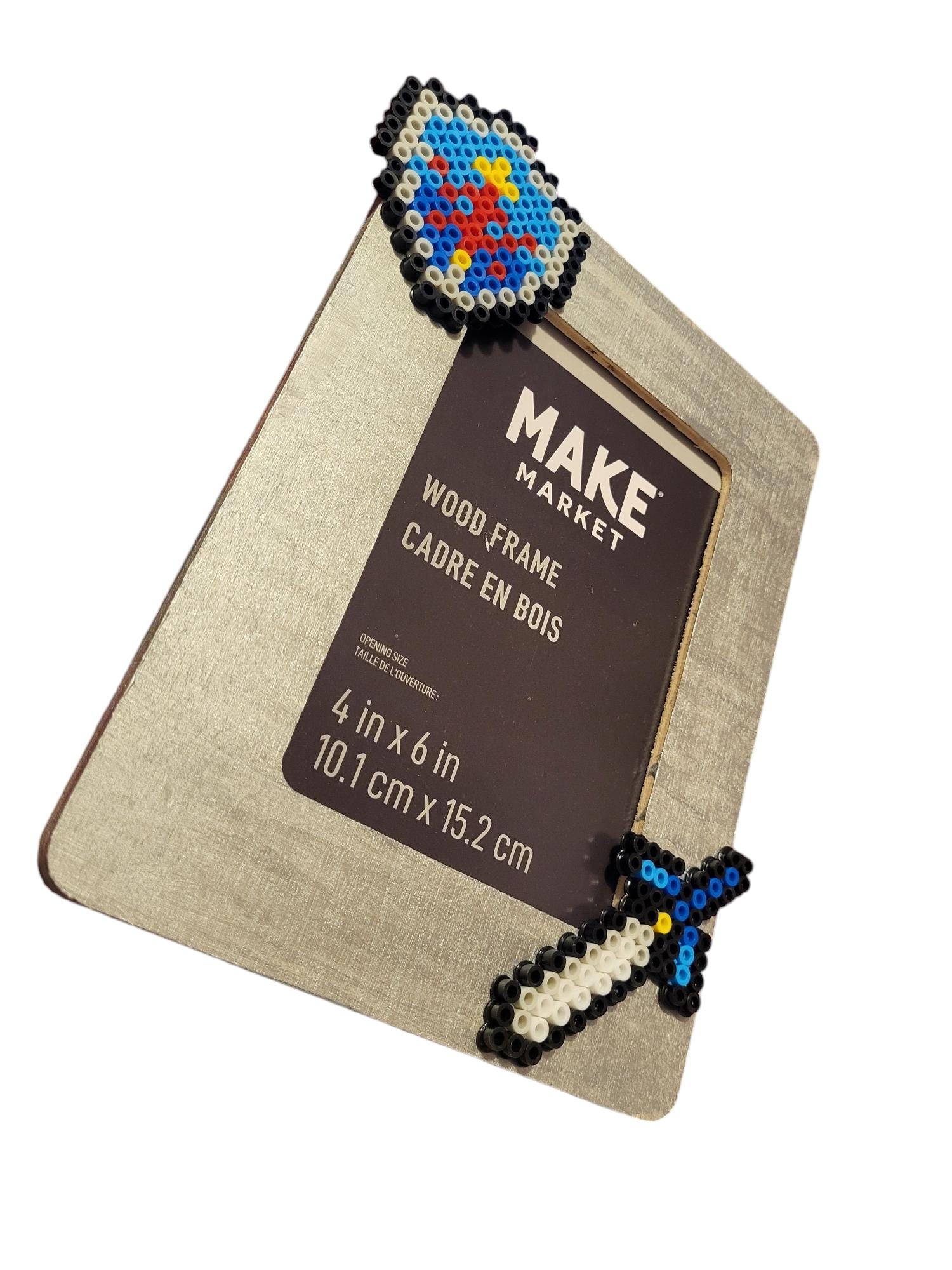 The Legend of Zelda Hylian Shield and Master Sword Picture Frame Perler ...