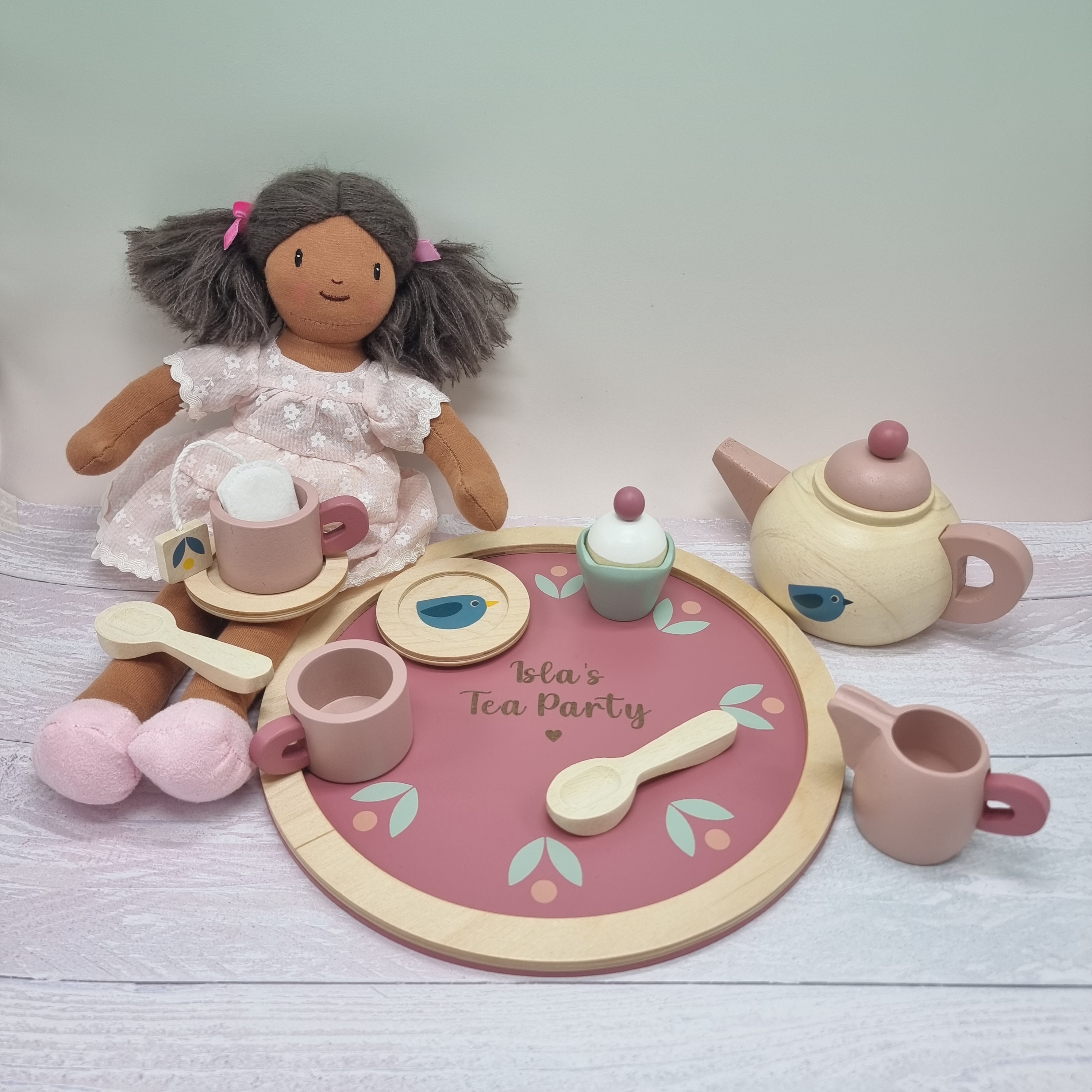 Personalised Wooden Tea Set Kids Tea Set Toy Tea Set Wood - Etsy UK