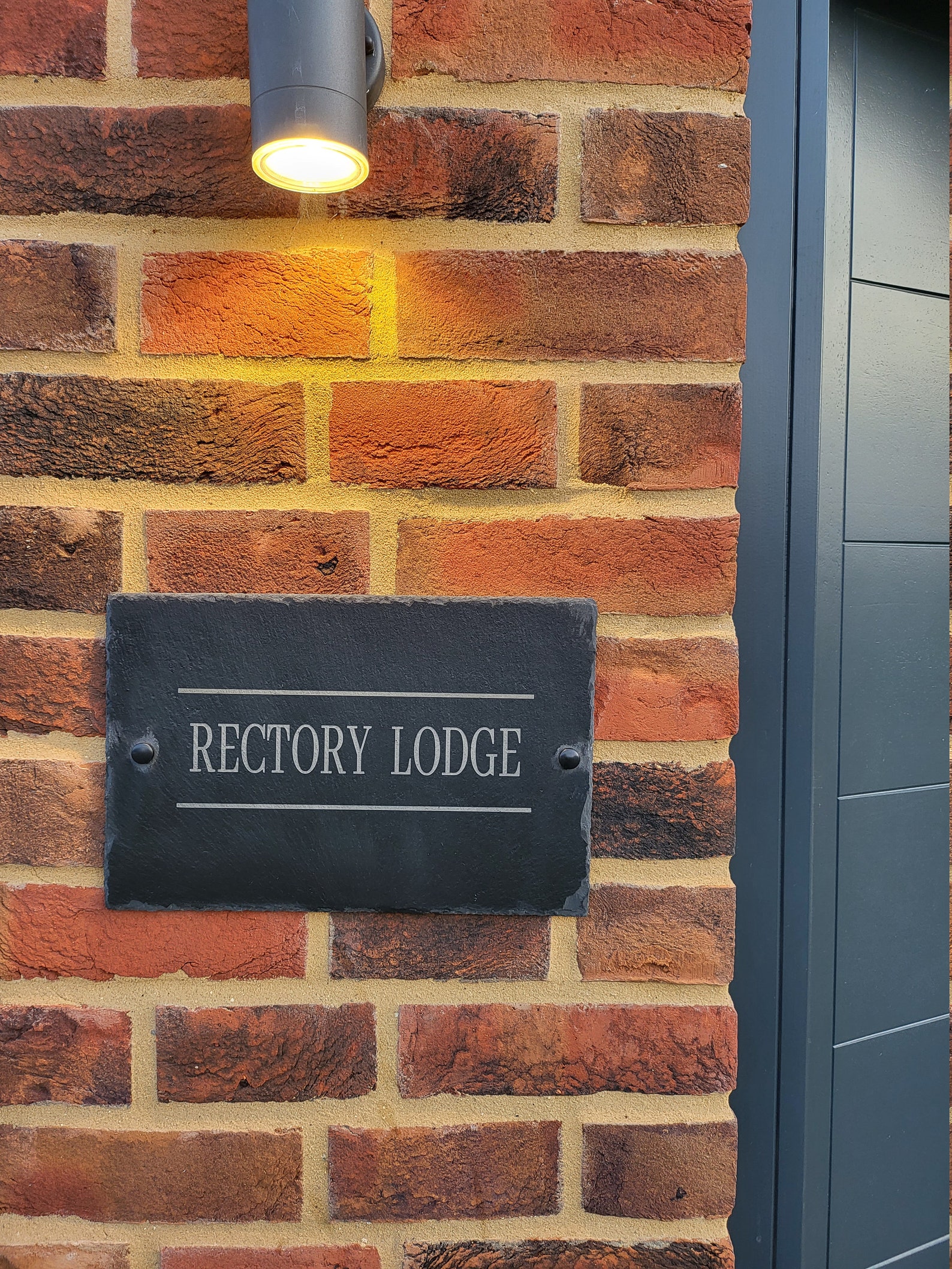 Engraved Slate House Sign / Slate House Plaque | Etsy