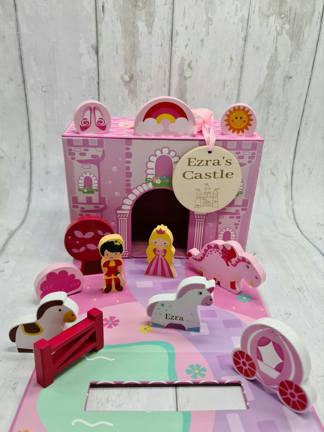 Unicorn Princess Castle Wooden and Folds Away Perfect Gift for - Etsy
