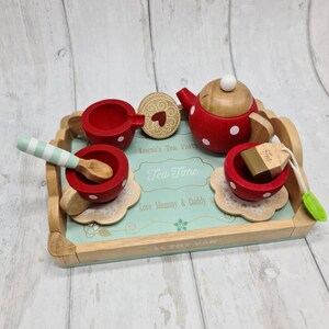 Personalised Wooden Tea Set Role Play Toy Wooden Toy - Etsy