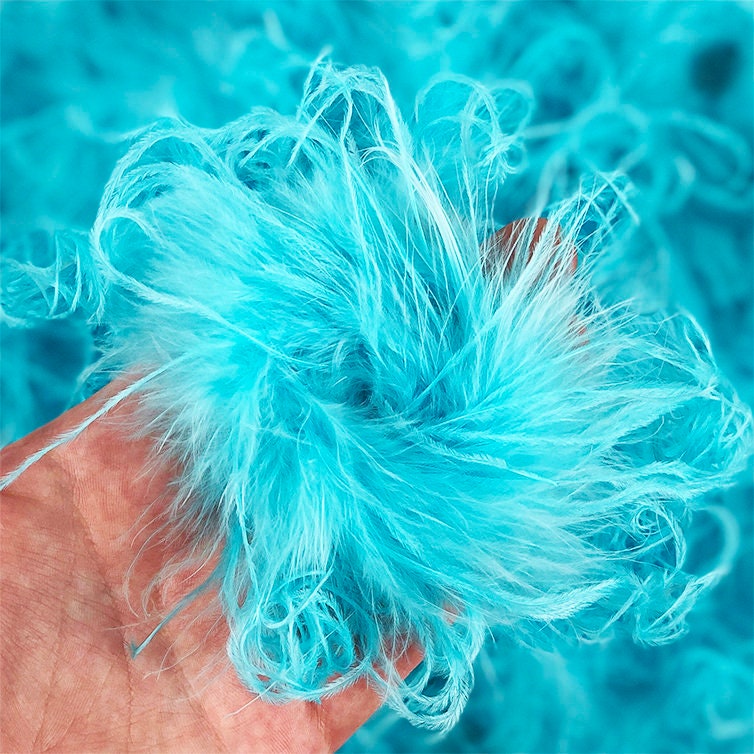 Ostrich Feather Puffs Blue Light Blue Turquoise QTY: 1 - Etsy