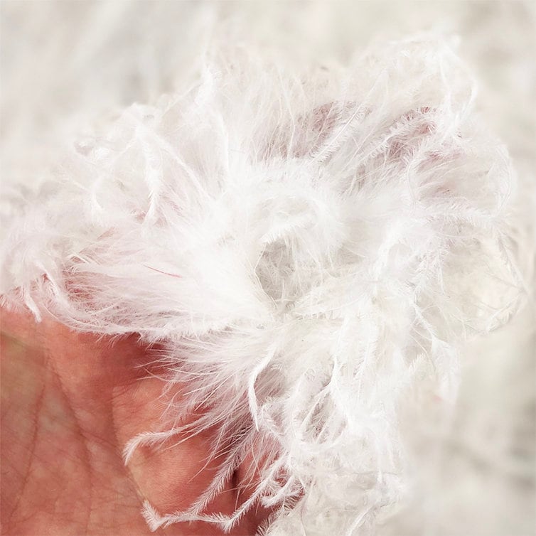 Ostrich Feather Puffs Black and White QTY: 1 Puff - Etsy