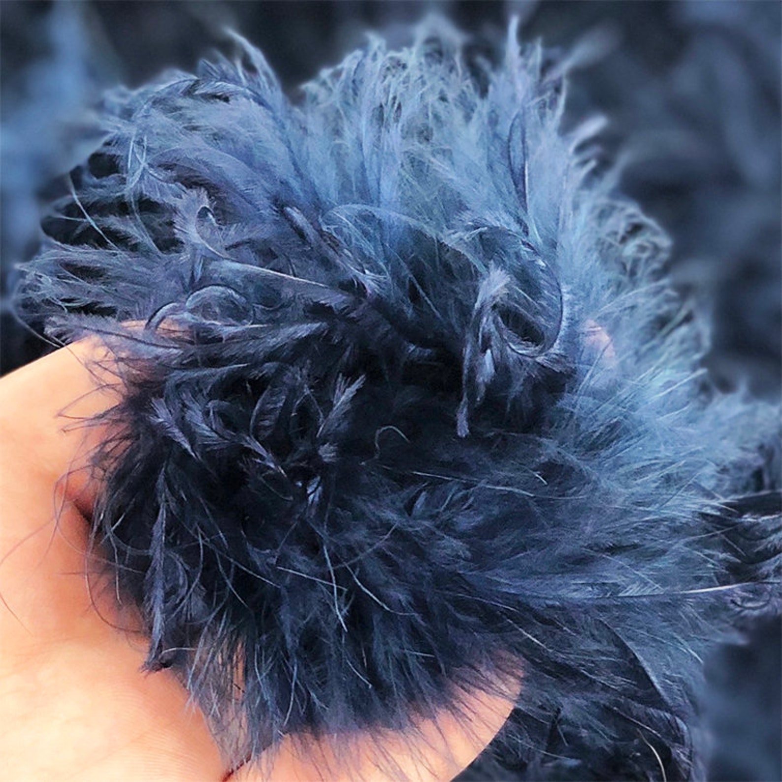 Ostrich Feather Puffs Blue Light Blue Turquoise QTY: 1 - Etsy